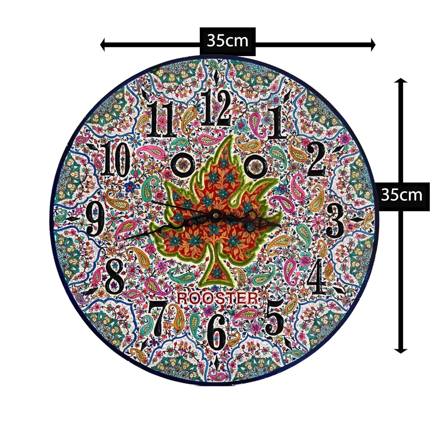 Kashmir Art and Craft Antique Vintage Analogue Wall Clock PM-5530 (Art ...
